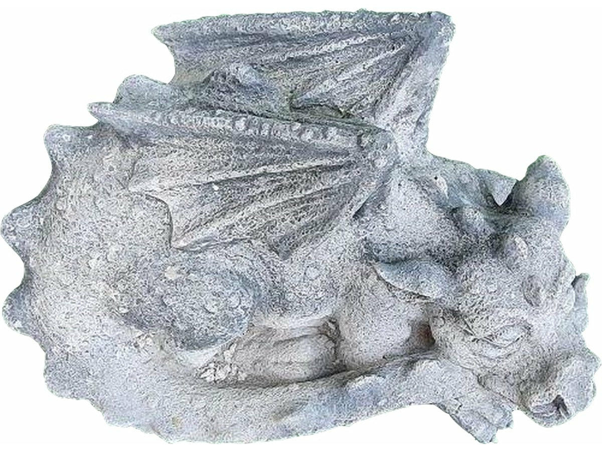 Tuinbeeld Draak groot (Grijs/gepattineerd) – beeldentuinshop